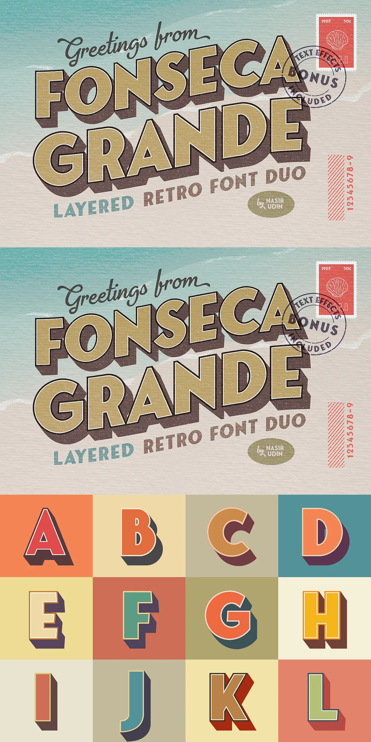 Fonseca Grande ~ Font Duo +BONUS - Inkytype - Type Design Resources