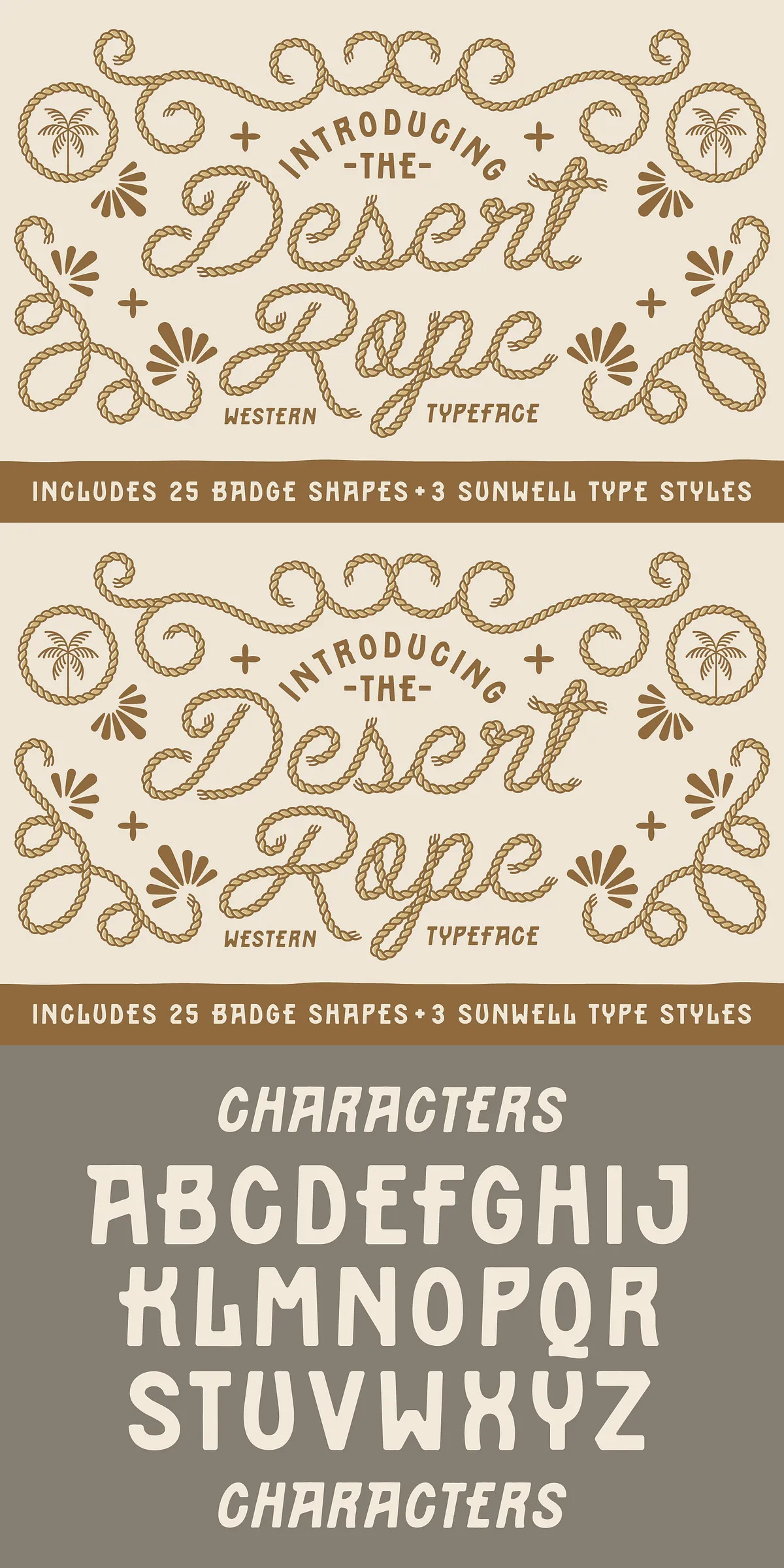 Desert Rope Font Duo - Inkytype - Type Design Resources