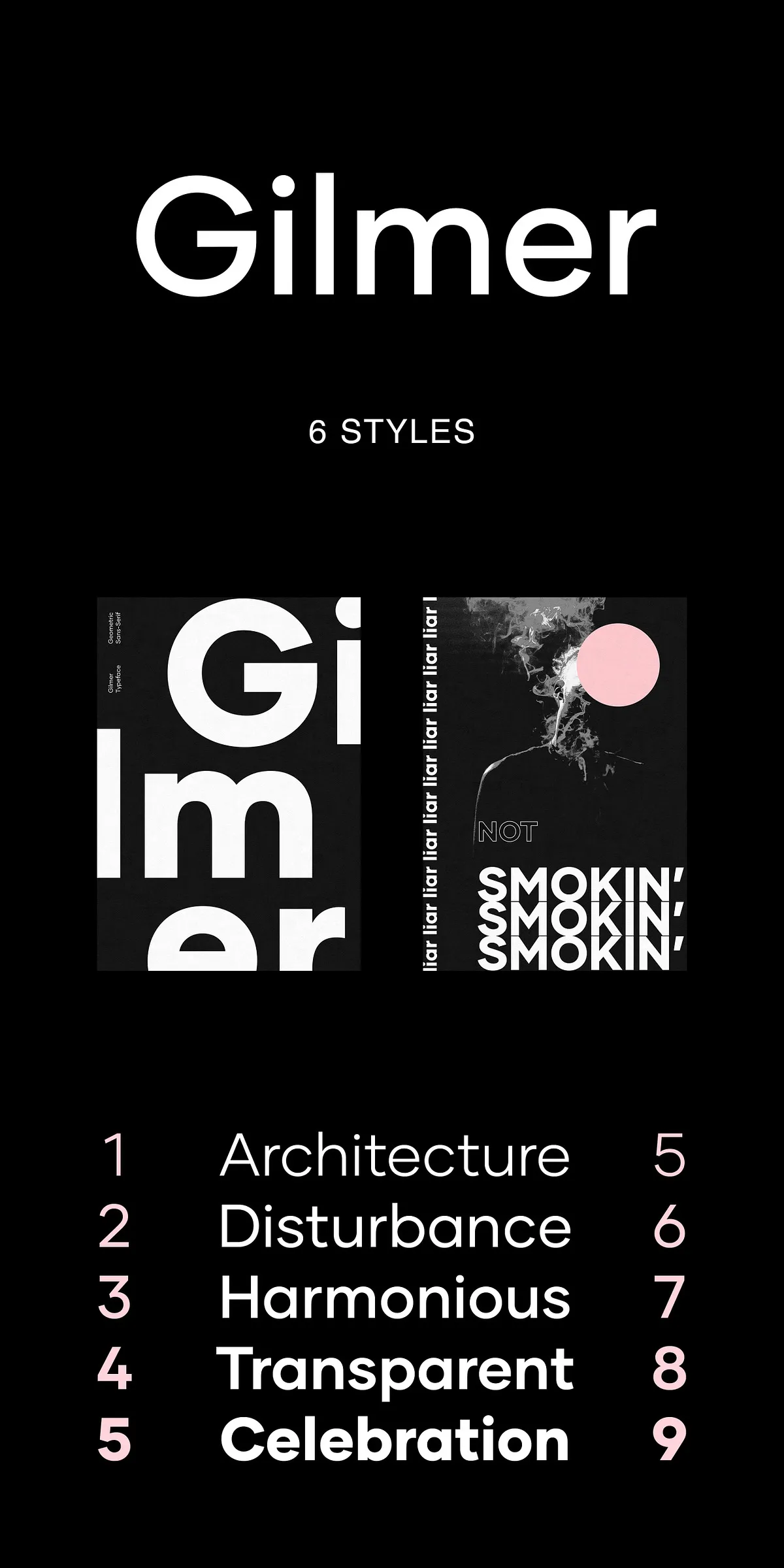 Gilmer – Geometric Sans Serif - Inkytype - Type Design Resources