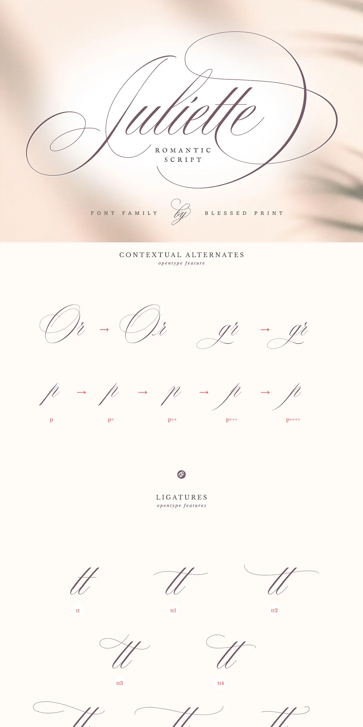 Juliette – Romantic Wedding Script - Inkytype - Type Design Resources