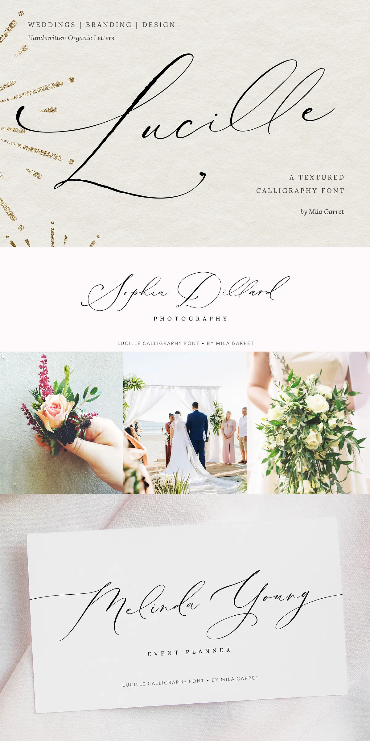 Lucille Wedding Calligraphy Font - Inkytype - Type Design Resources