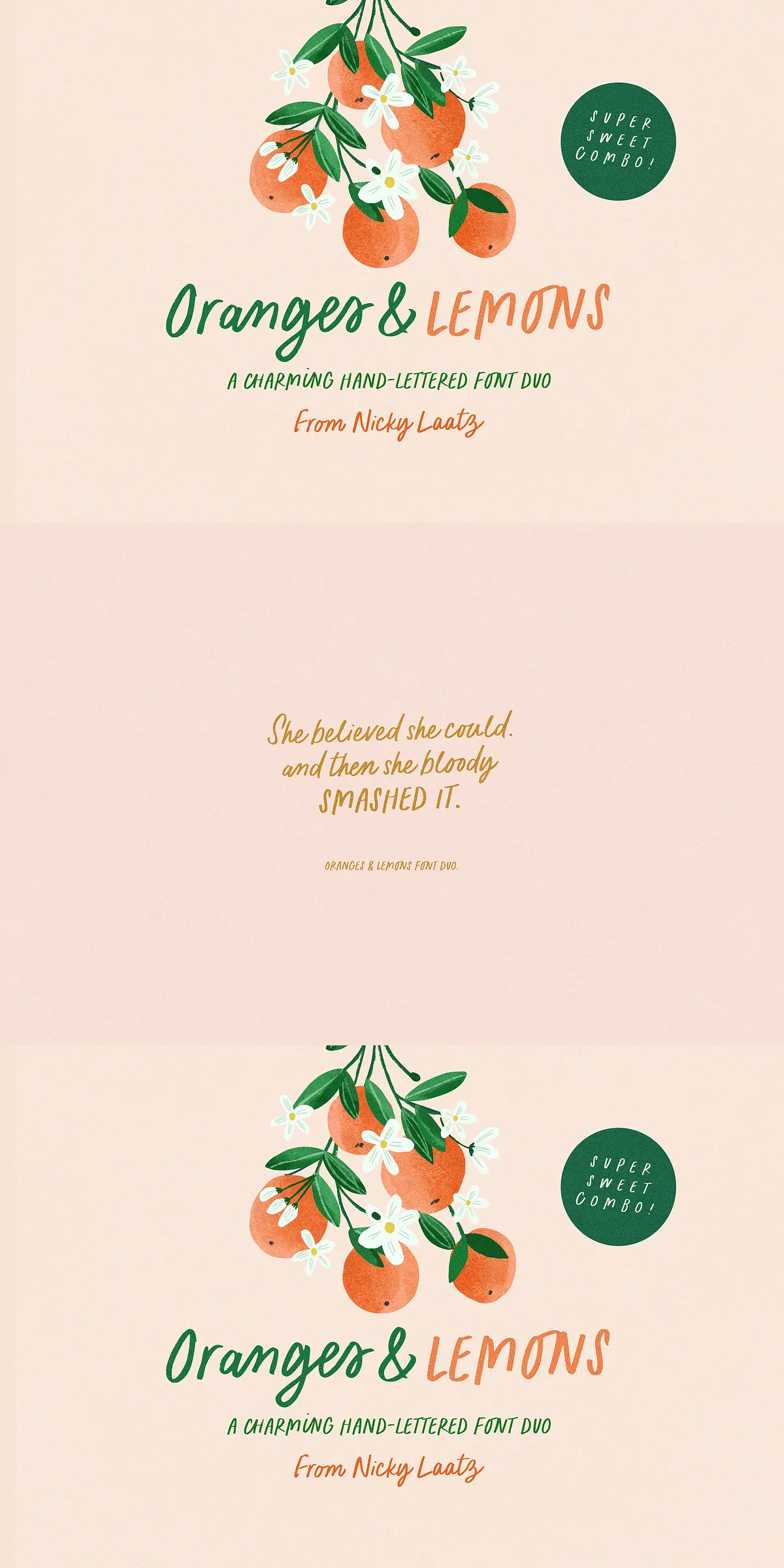 Oranges & Lemons Font Duo - Inkytype - Type Design Resources