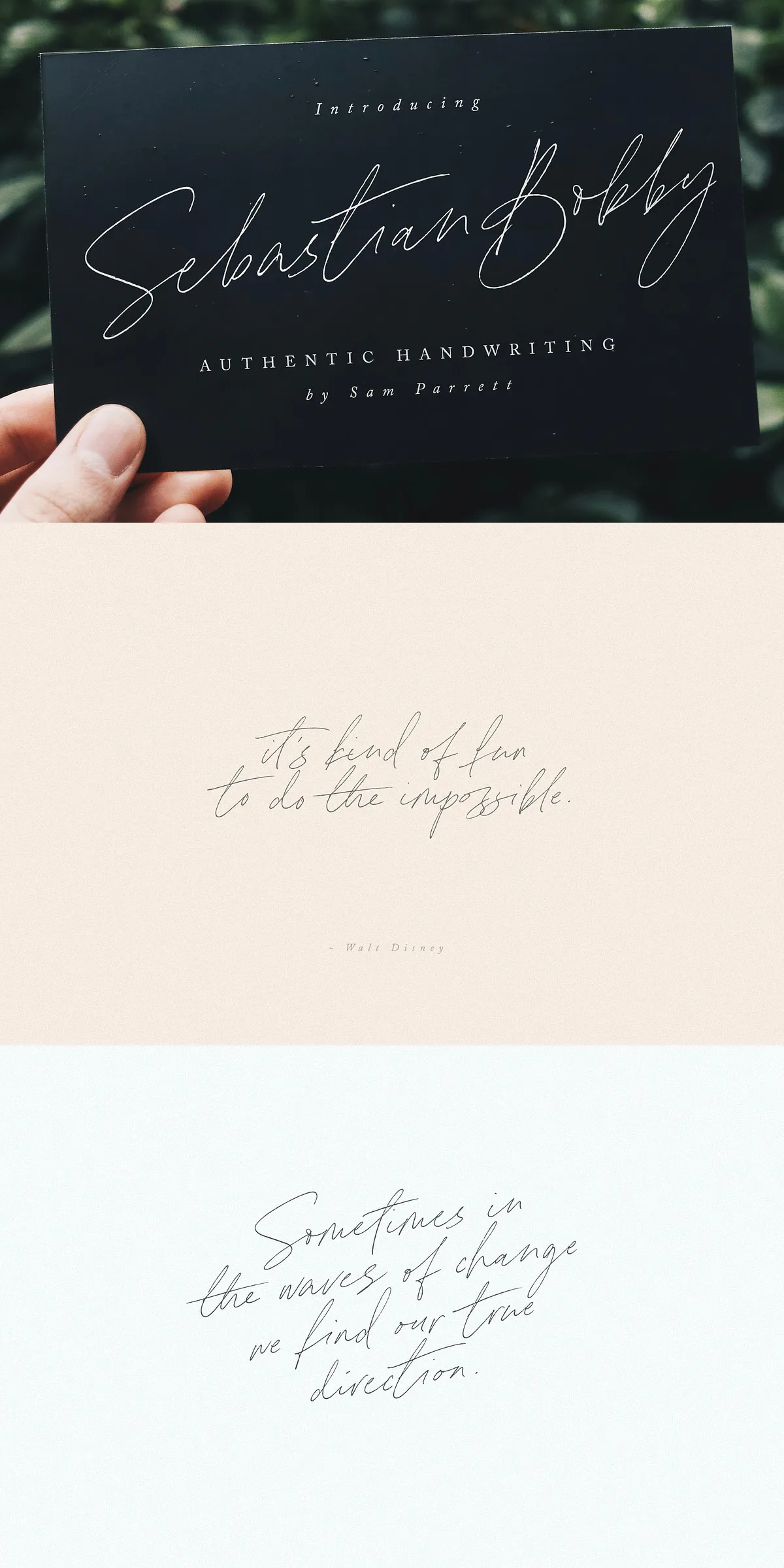 Sebastian Bobby Handwritten Font - Inkytype - Type Design Resources