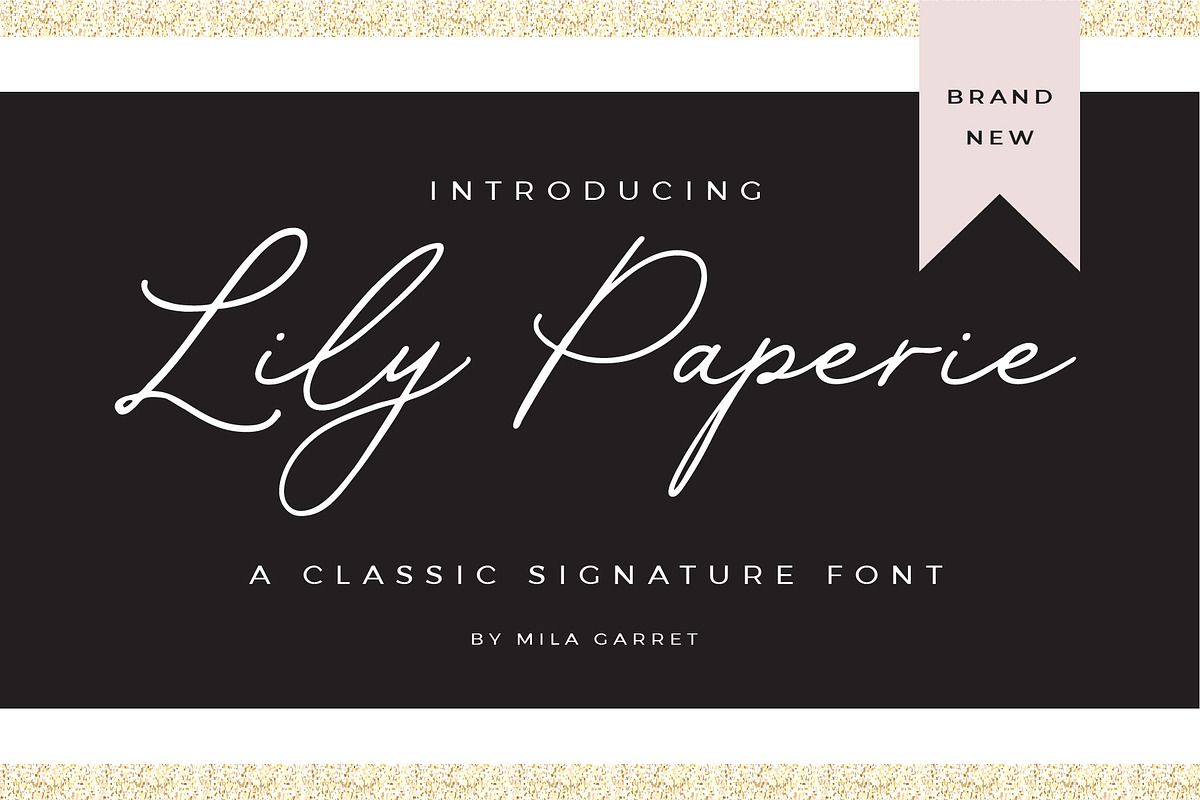 Lily Paperie Signature Logo Script - Inkytype - Type Design Resources