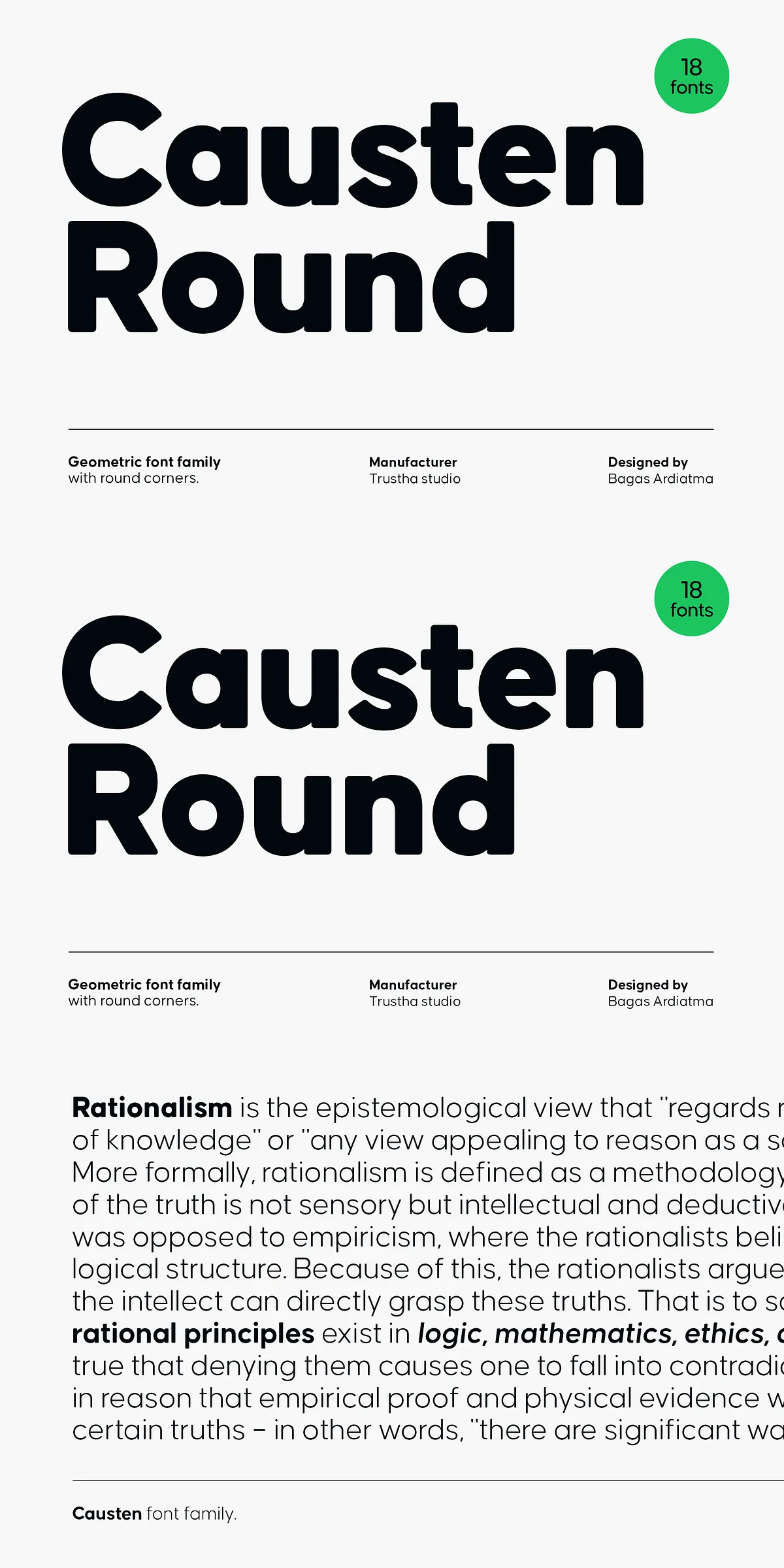 Causten Round Font Family - Inkytype - Type Design Resources