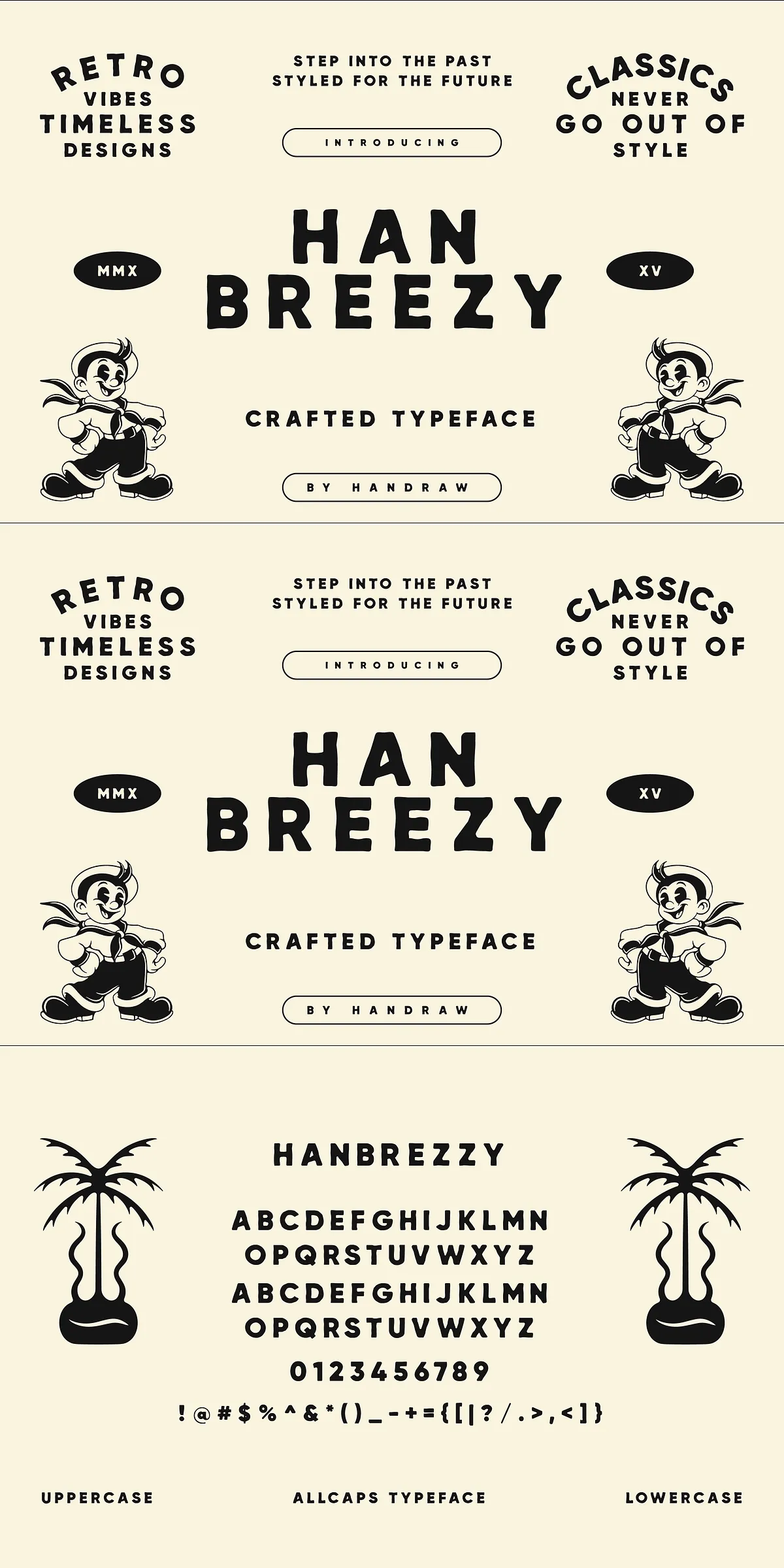 HAN Breezy - Retro Display Font - Inkytype - Type Design Resources