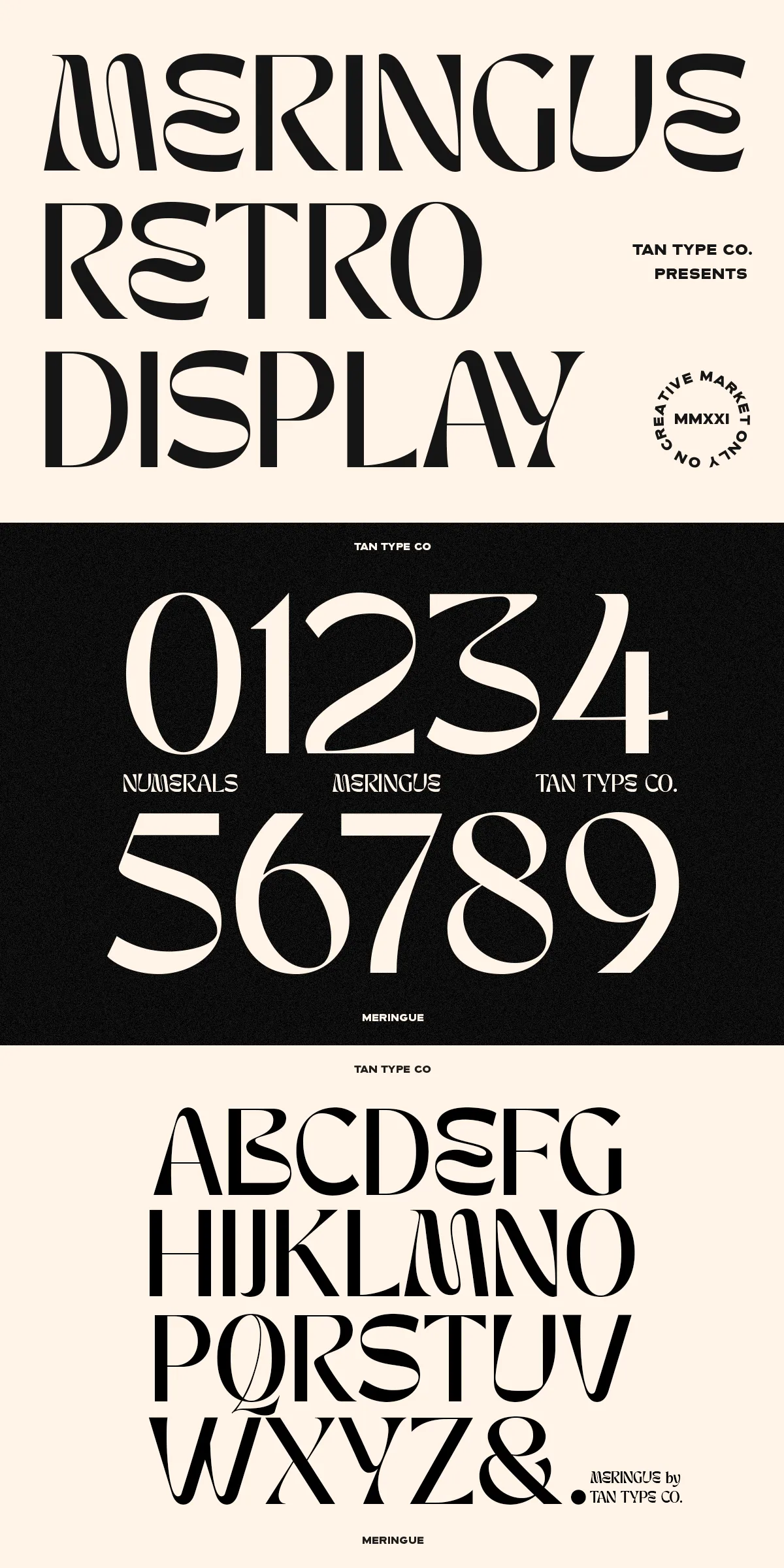 TAN - MERINGUE - Inkytype - Type Design Resources