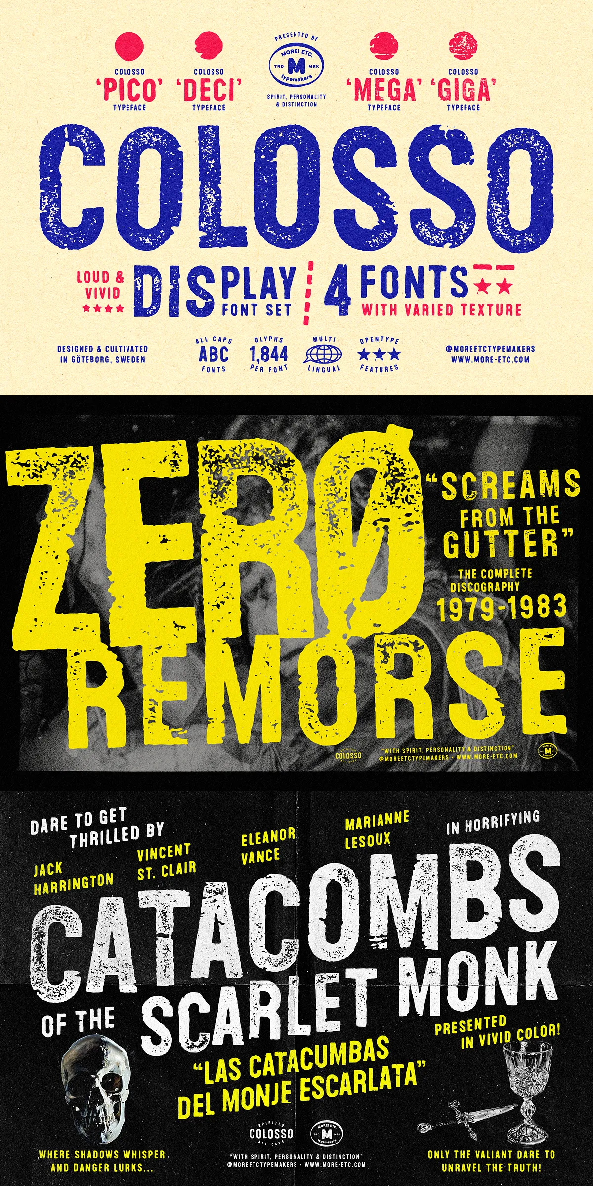 Colosso Display Font Collection - Inkytype - Type Design Resources