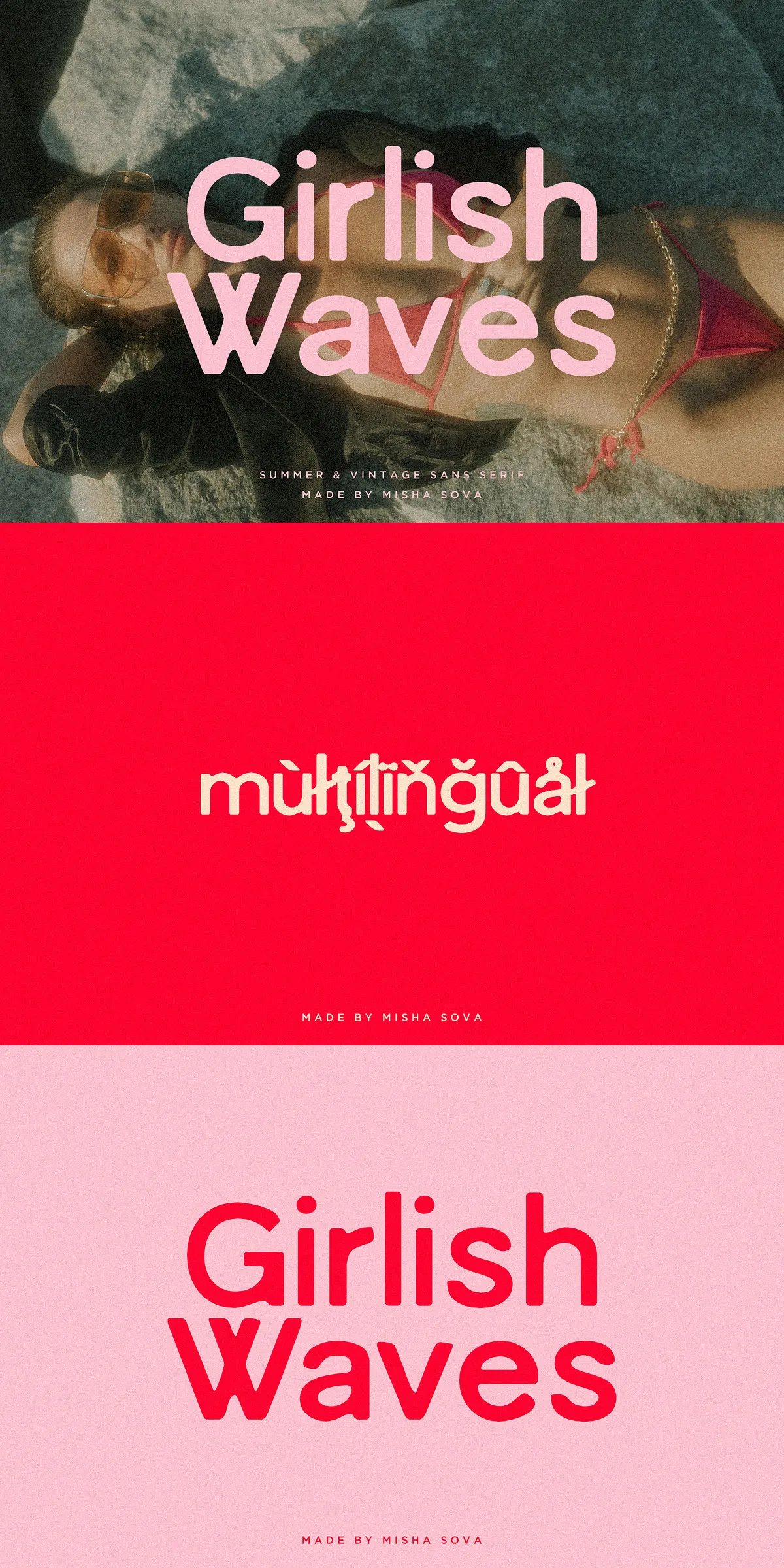 Girlish Waves - Summer Sans - Inkytype - Type Design Resources