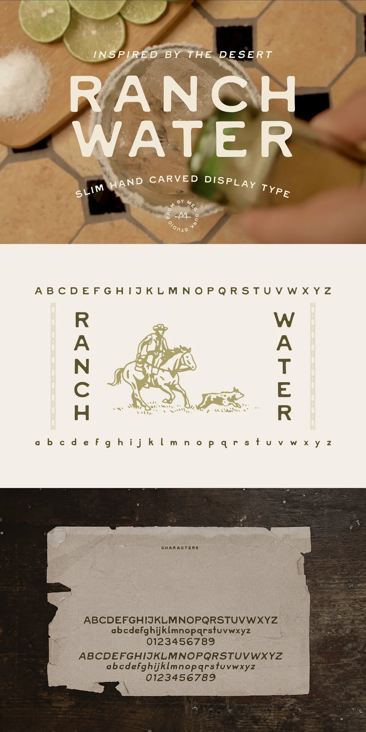 Ranch Water Display Type - Inkytype - Type Design Resources