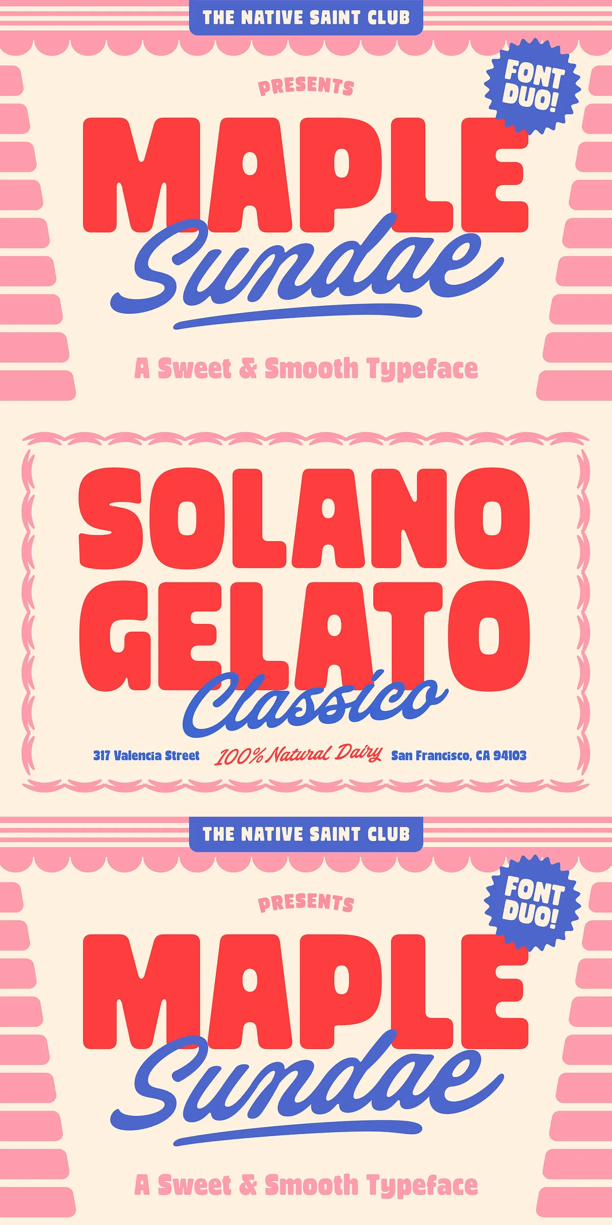 TNSC Maple Sundae - Font Duo! - Inkytype - Type Design Resources