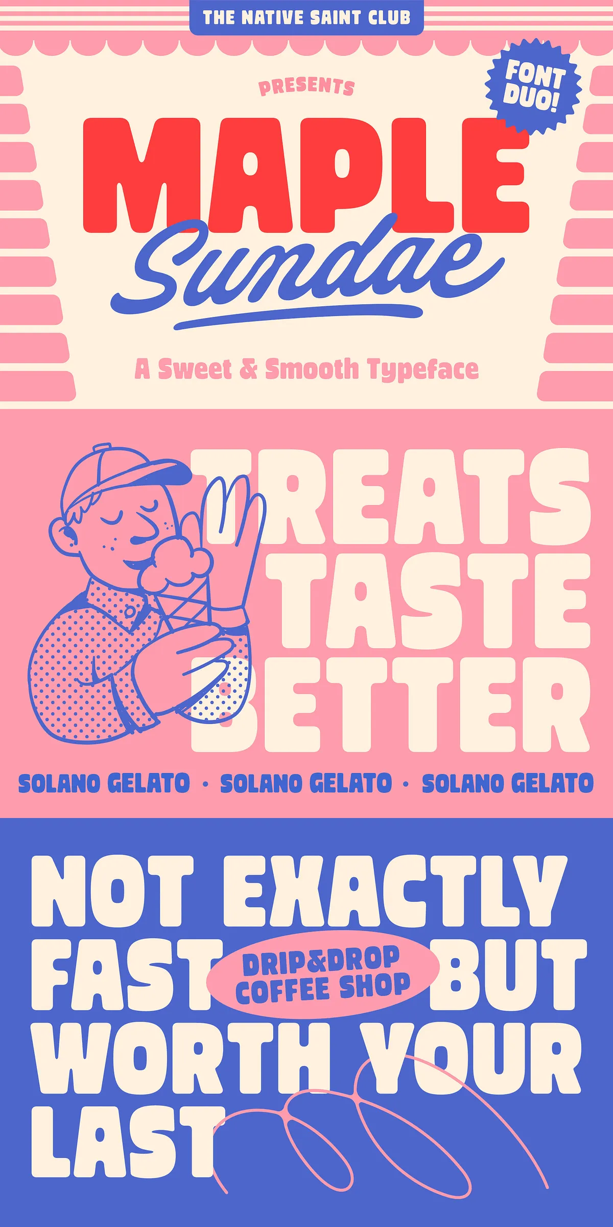 TNSC Maple Sundae - Font Duo! - Inkytype - Type Design Resources