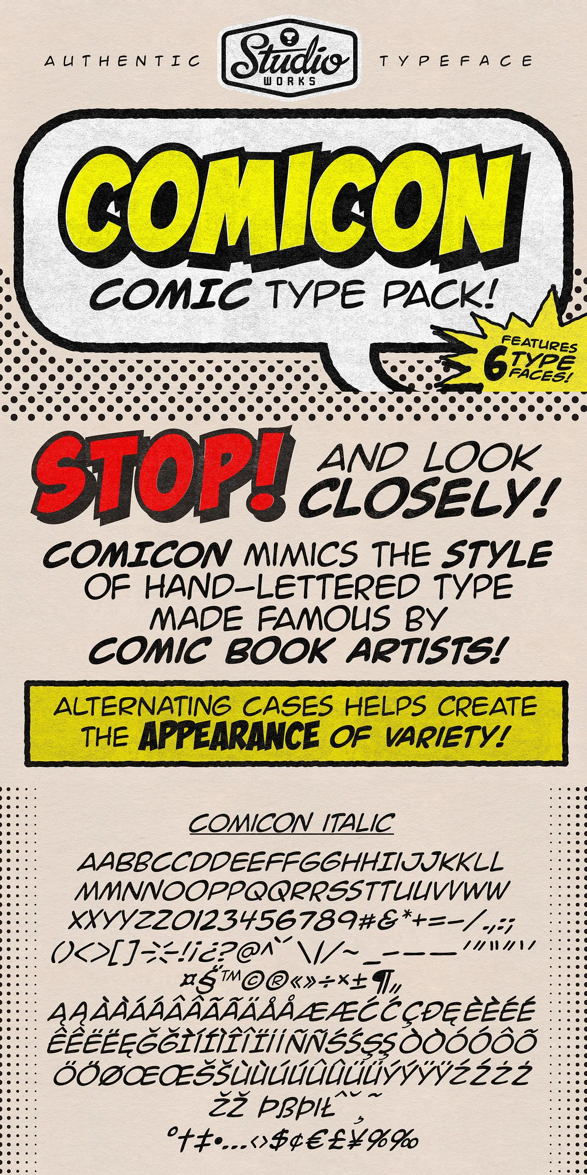 Comicon | Comic Type Pack! - Inkytype - Type Design Resources