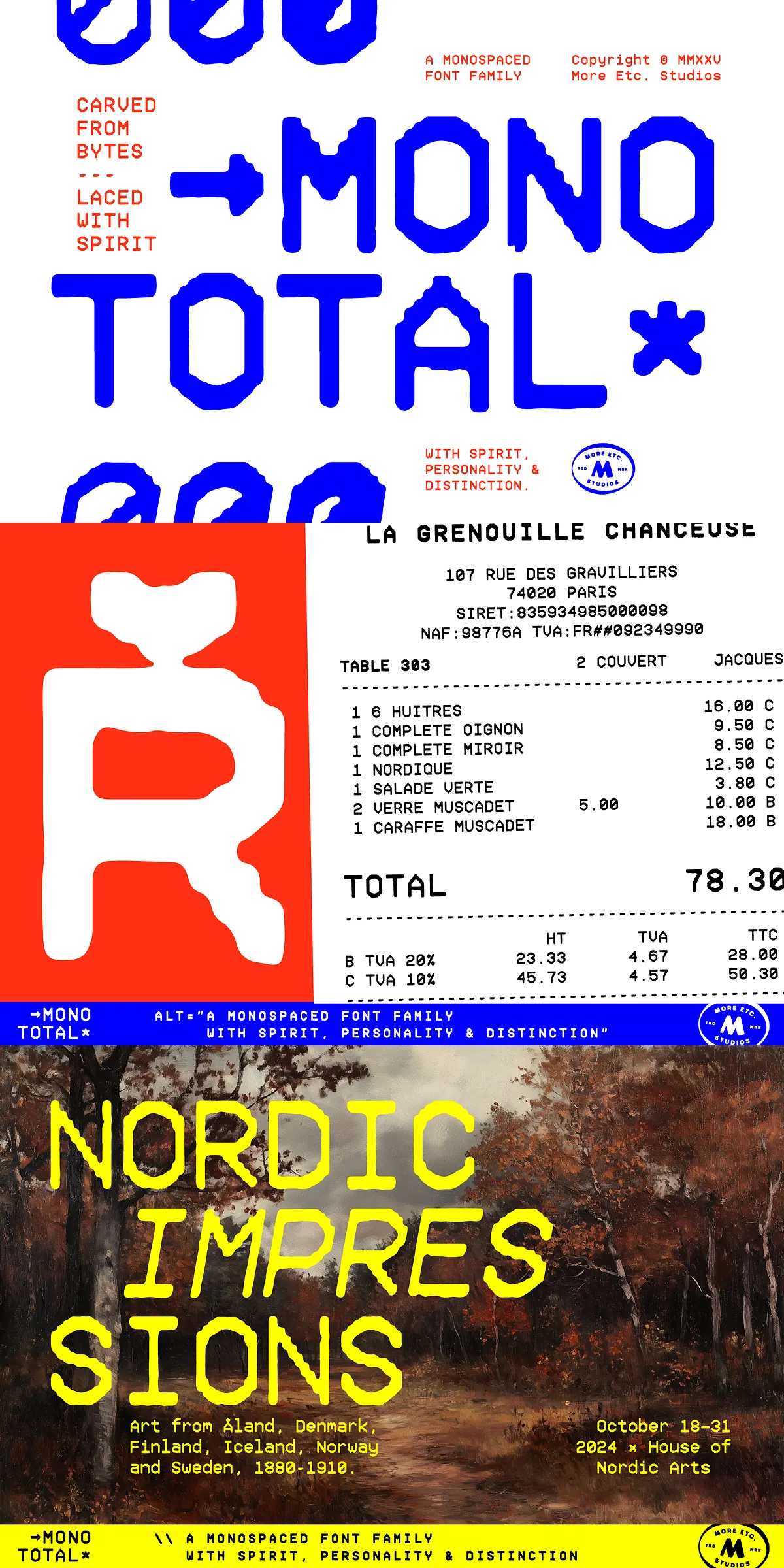 Mono Total–Monospaced Font Family - Inkytype - Type Design Resources