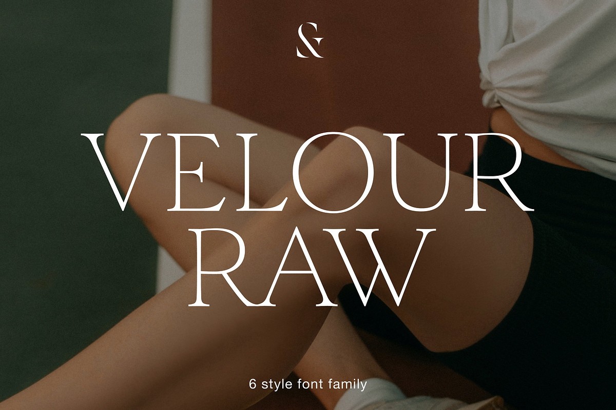 Velour Raw - 6 font famliy - Inkytype - Type Design Resources
